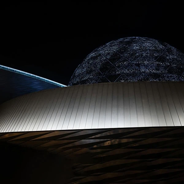 Neon Flex 360° Astronomy Museum Contour Lighting Outdoor Project ...