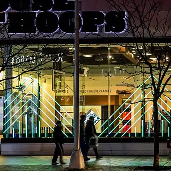 RGB Neon LED Strip Storefront Lighting Architectural Lighting Project ...