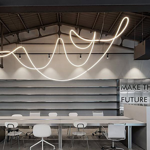 Suspension Neon Flex 360° Emitting Office Lighting Project - LEDSuntech