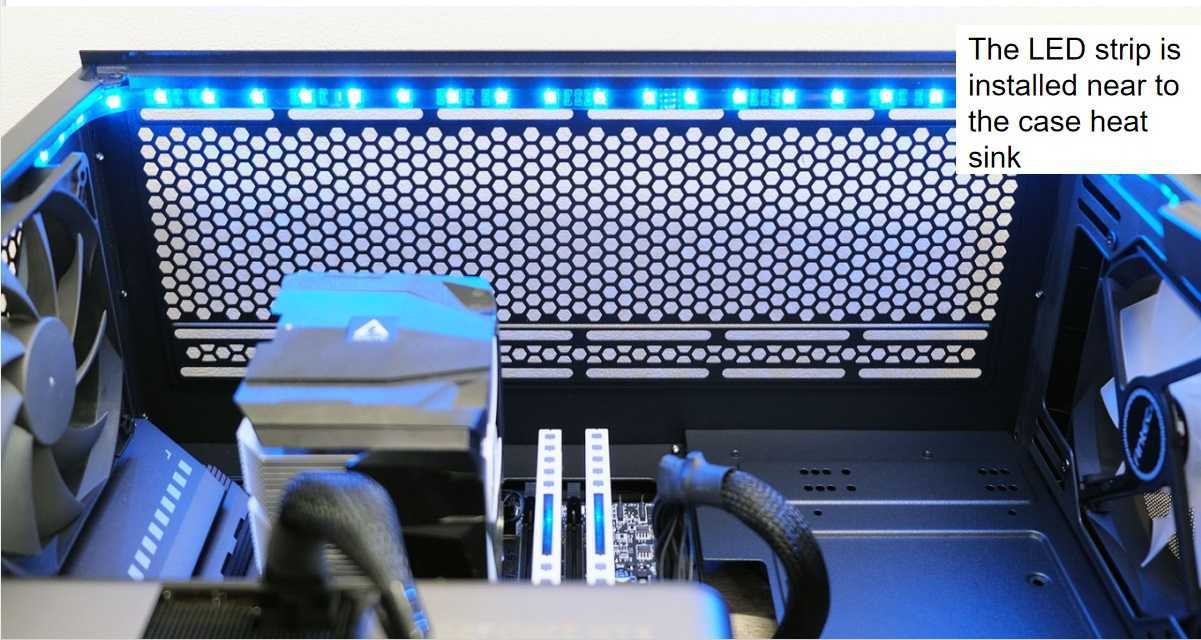 Computer PC Setup with Addressable LED Strips Lighting Ideas for Cases ...