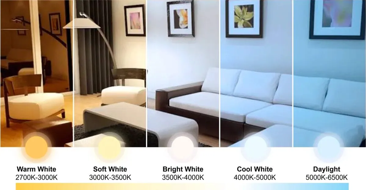 Warm White vs Soft White vs Bright White vs Cool White vs Daylight ...