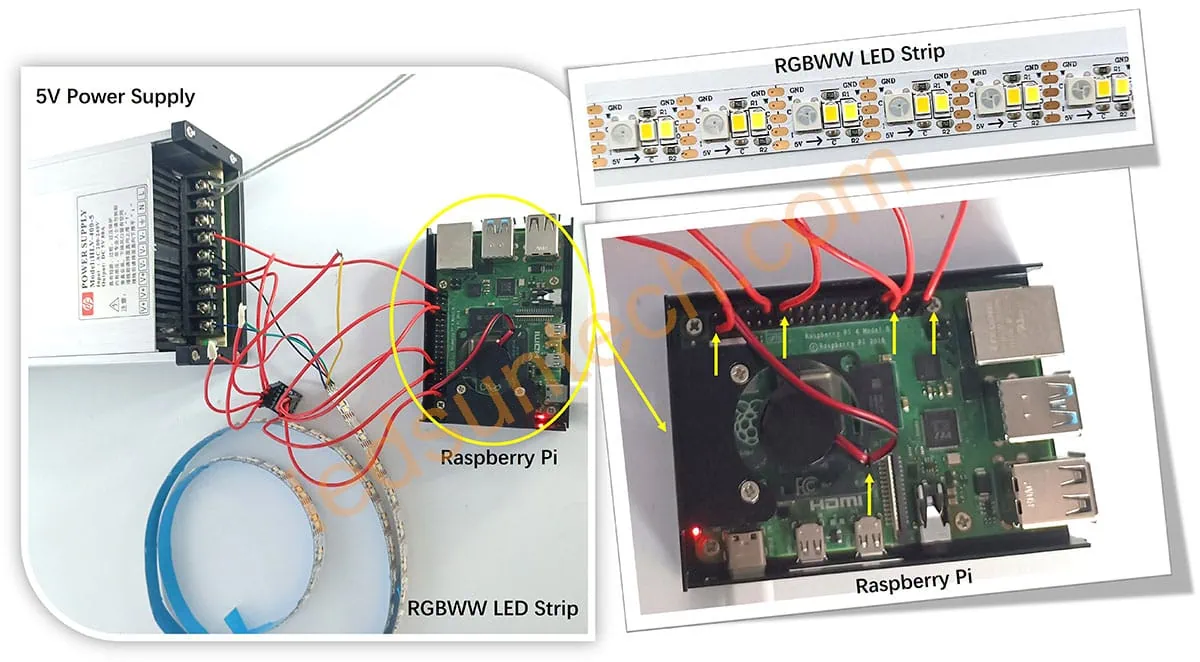 How to Control RGBWW LED Strips with Raspberry Pi - LEDSuntech