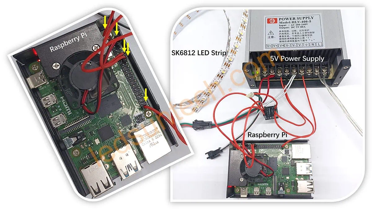 How to Wire and Code SK6812 RGBW LED Strips on Raspberry Pi - LEDSuntech